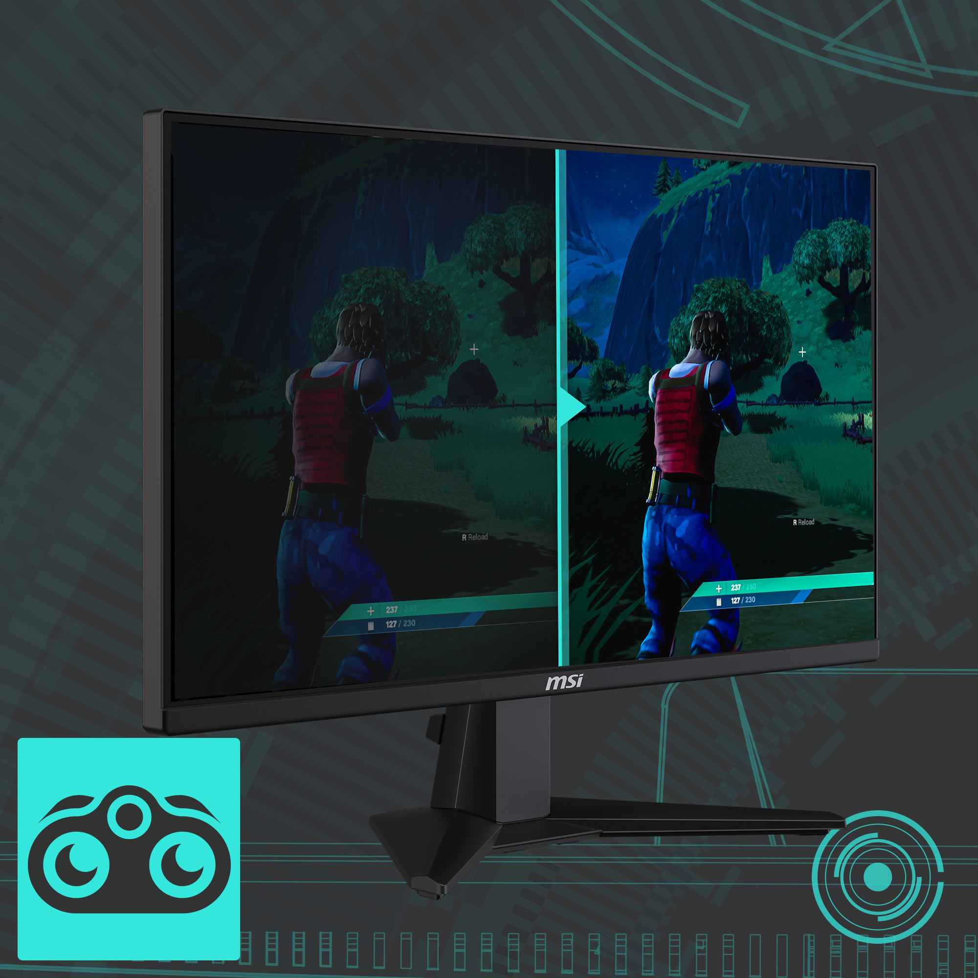 MSI 25" 180 Hz Rapid IPS FHD Gaming Monitor FreeSync (AMD Adaptive Sync) Adobe RGB / DCI-P3 ...